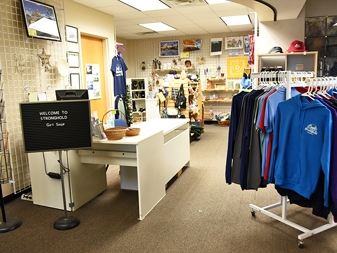 Souvenir central! From t-shirts to trinkets, this gift shop lets you take a piece of the castle home—dragon not included.