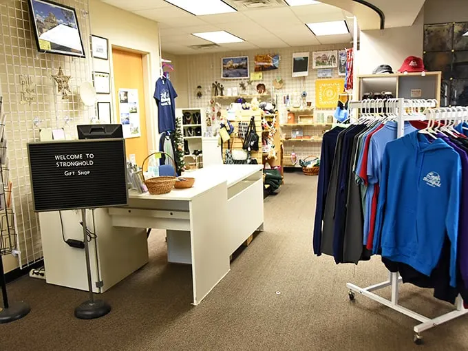 Souvenir central! From t-shirts to trinkets, this gift shop lets you take a piece of the castle home—dragon not included.
