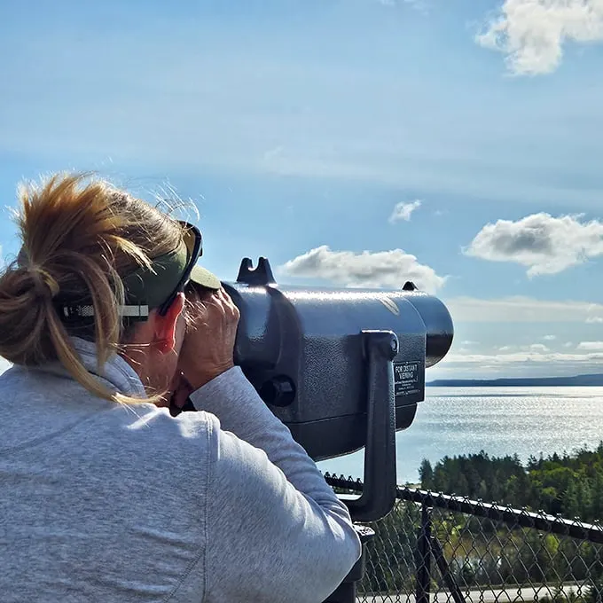 "Twenty miles of pure Michigan magic!" On a clear day, the view stretches far enough to make you feel like a human eagle.