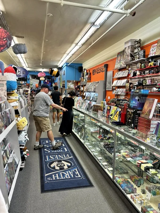At this counter, you're not just buying comics – you're investing in alternate realities. Your 401(k) advisor might not approve.
