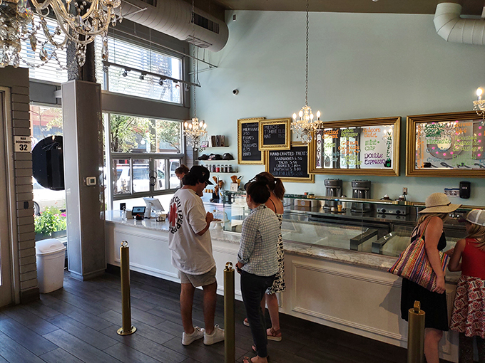 Ice cream brings all the folks to the yard! HUB's sweet treats are like a magnet for happiness.