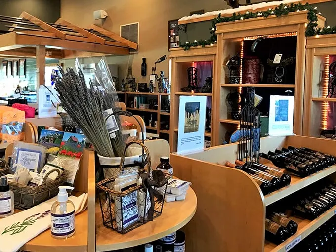 Lavender bundles and wine bottles galore – it's like Provence met the Midwest and decided to set up shop. Souvenir hunting has never been so aromatic.