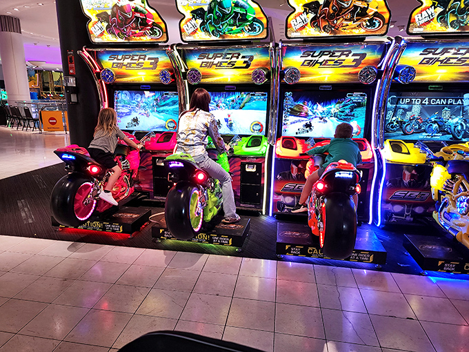 Motorcycle madness meets arcade action. It's like "Easy Rider" crashed into "Tron," and the result is pure adrenaline-pumping fun.
