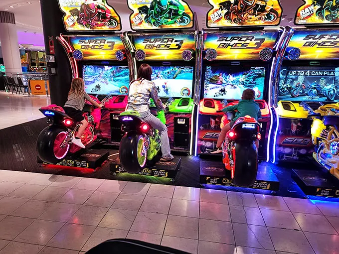 Motorcycle madness meets arcade action. It's like "Easy Rider" crashed into "Tron," and the result is pure adrenaline-pumping fun.
