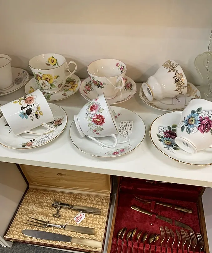 Tea time, anyone? These delicate cups are ready to spill the tea on generations of family gossip and social gatherings.