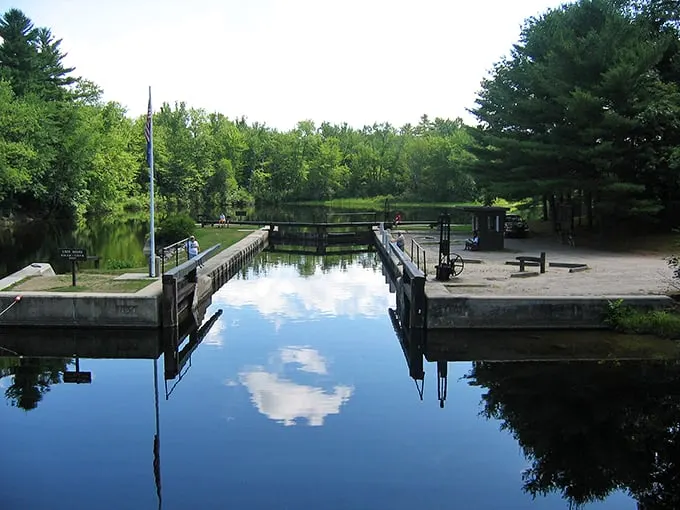 Part bridge, part time machine – this historic lock offers a glimpse into the golden age of canal transport.