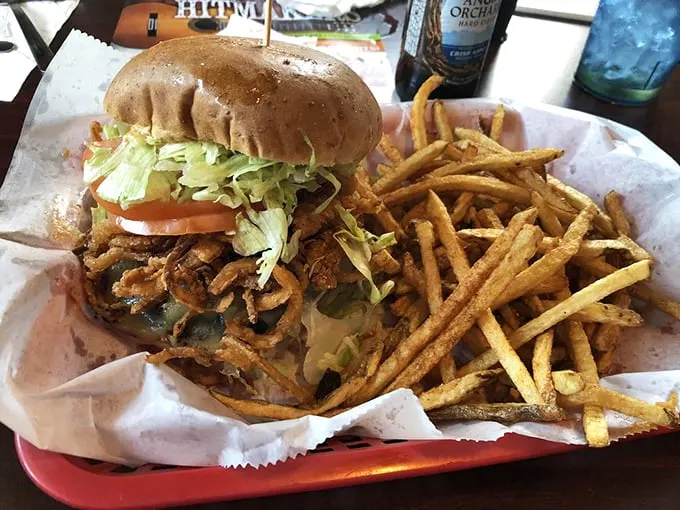 Burger behemoth! The "Attack Burger" lives up to its name, armed with enough toppings to conquer even the mightiest appetite.