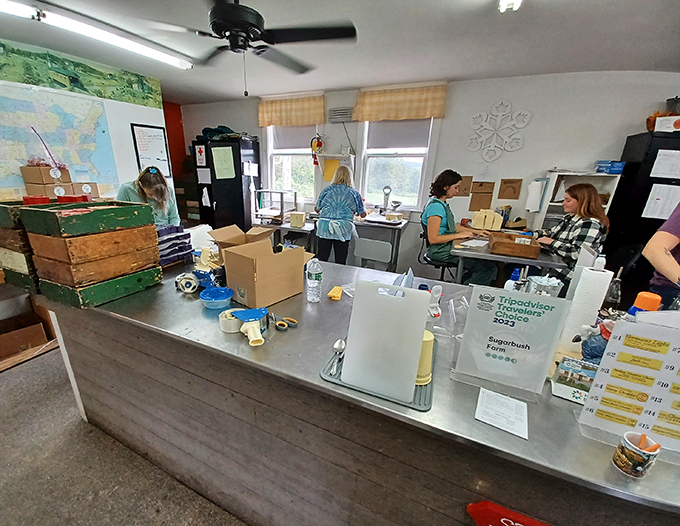Behind the scenes of deliciousness: Where maple magic happens and cheese dreams come true, one jar at a time.