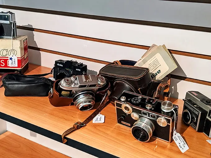 Smile and say "cheese"! These vintage cameras have captured countless memories and are now ready for their close-up.