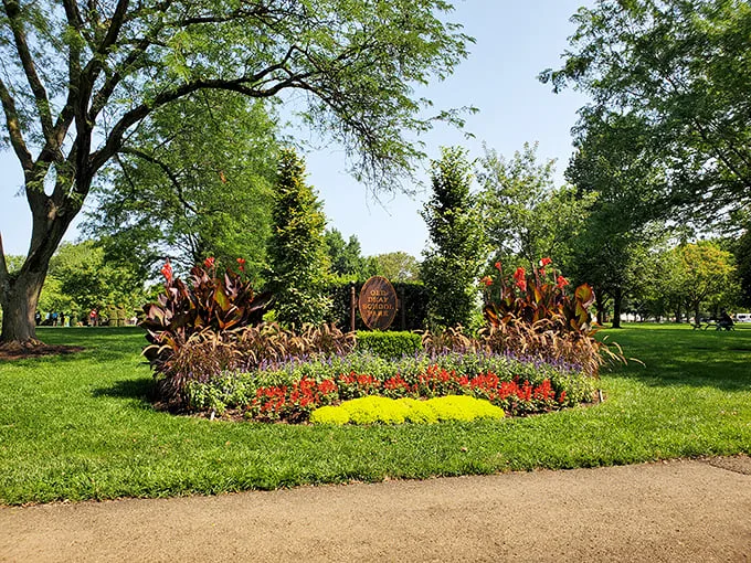 Topiary Park: Seurat's masterpiece gets a leafy makeover. It's like "Edward Scissorhands" met an Impressionist painter.