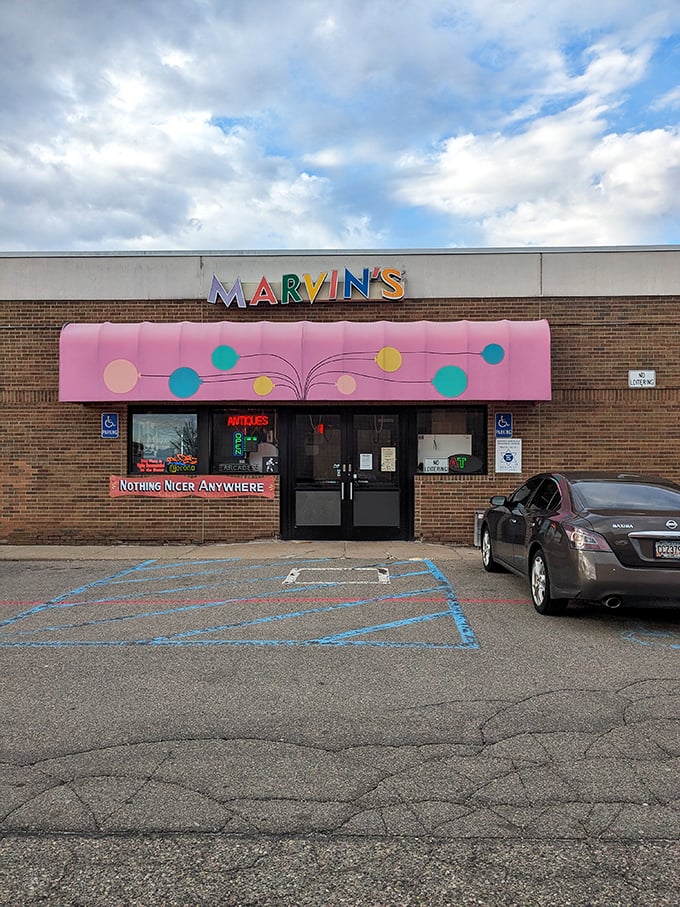 Nostalgia on steroids! This retro wonderland is where vintage games and bizarre curiosities come to play.