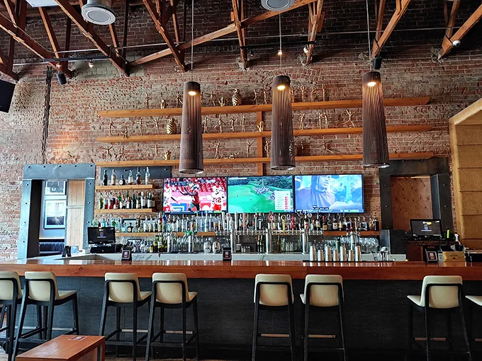 Sports on TV, spirits on tap – HUB's bar is where game day meets gourmet. Score!