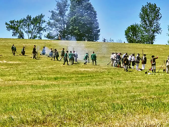 Where musket balls flew and history was made. It's like a Revolutionary War video game, but with better graphics and no respawn.