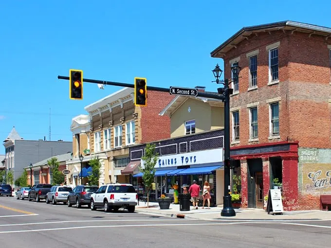 Tipp City's Main Street: Where nostalgia gets a fresh coat of paint. It's like your favorite old movie set, but with better coffee shops.