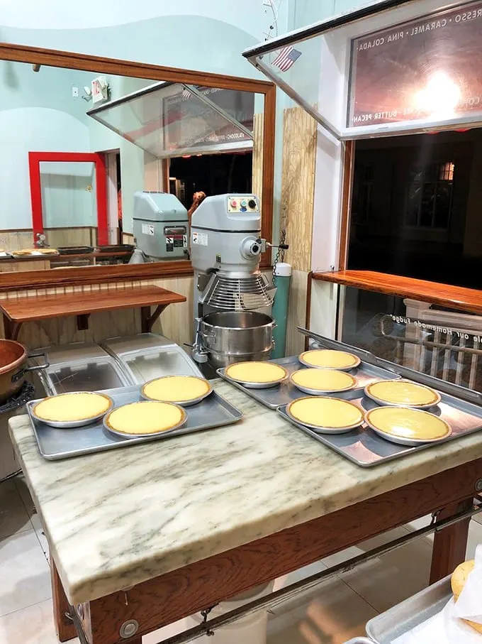 Where the magic happens! It's like Santa's workshop, but instead of toys, they're crafting edible joy all year round.