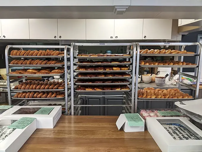 A treasure trove of temptation. This display case is like a museum of edible art – and you're allowed to touch!