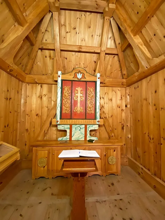Behold, the pièce de résistance! This altar could make even the most devout IKEA fan convert to the church of handcrafted beauty.