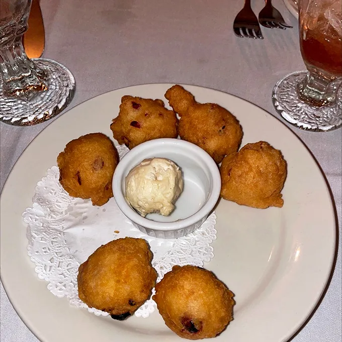 Fritters so good, they'd make Benedict Arnold think twice about betraying. Each bite is a little revolution for your taste buds.
