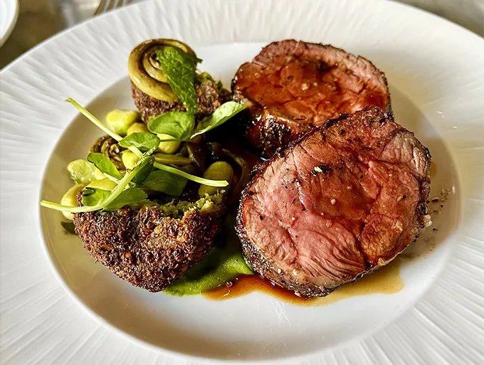 Lamb so perfectly cooked, it might just be the G.O.A.T. of meats! This dish is a flavor symphony that would make Mozart jealous.