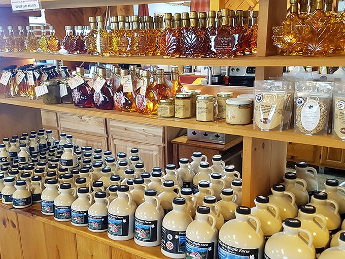 A rainbow of amber delights! From light and delicate to dark and robust, there's a syrup shade for every pancake personality.