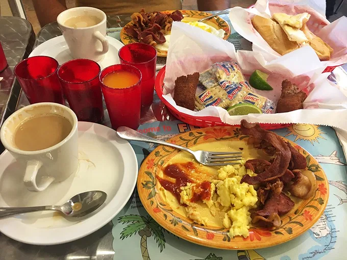 Breakfast of champions? More like breakfast of Cuban food gods. This plate is what morning dreams are made of.