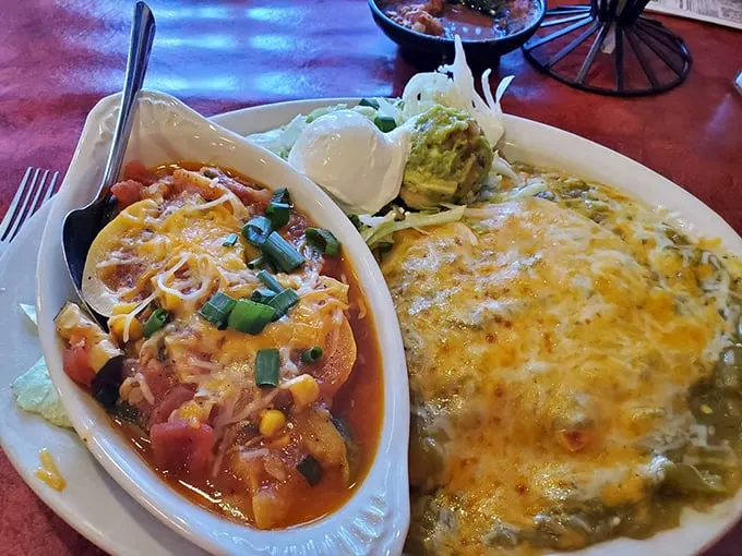 Double trouble, Southwestern style! These enchiladas are bringing twice the flavor and none of the guilt.