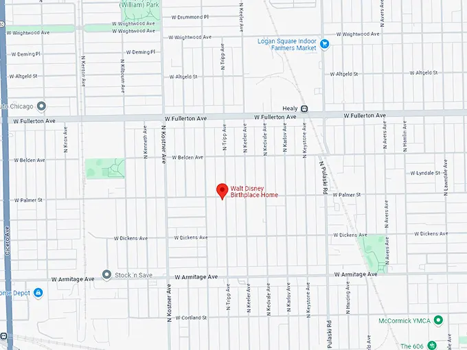 16 walt disney birthplace home map