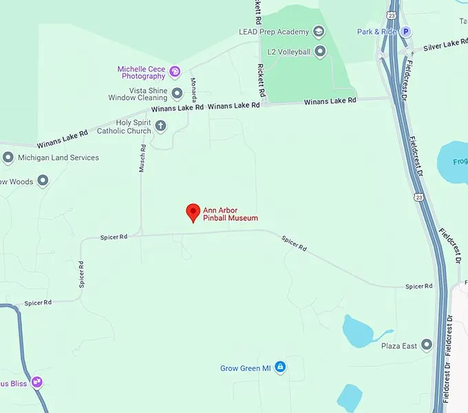 16. ann arbor pinball museum map