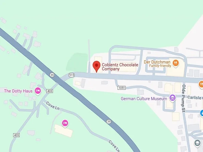 16. coblentz chocolate company map