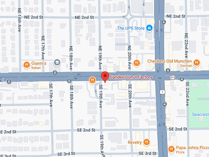 16. dandee donut factory map