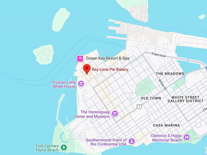 16. key lime pie bakery map