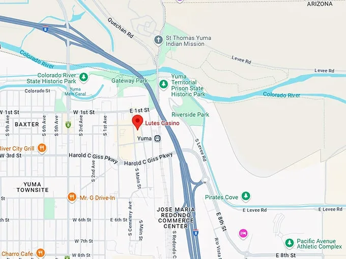 16. lutes casino map