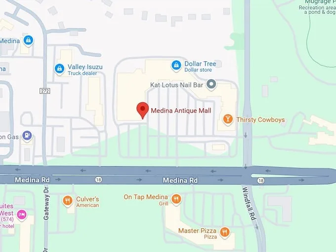 16. medina antique mall map