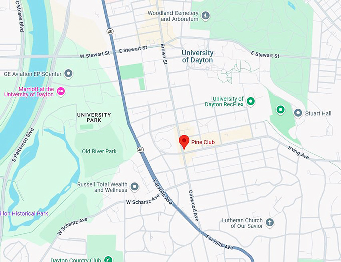 16. pine club map