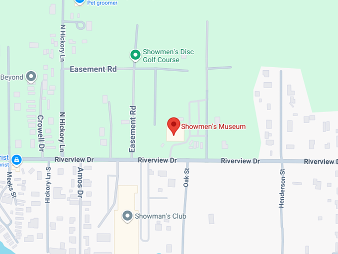 16. showmen's museum map