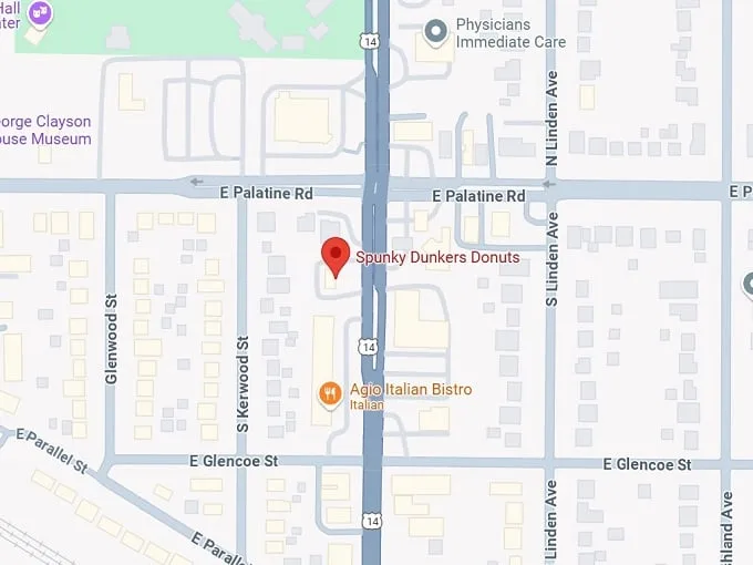 16. spunky dunkers donuts map