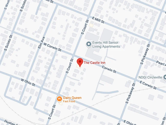 16. the castle inn map