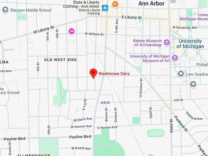 16. washtenaw dairy map