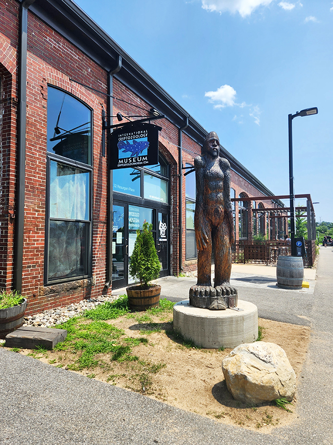Bigfoot's got nothing on this towering cryptid guardian! A hairy welcome to Portland's weirdest museum.