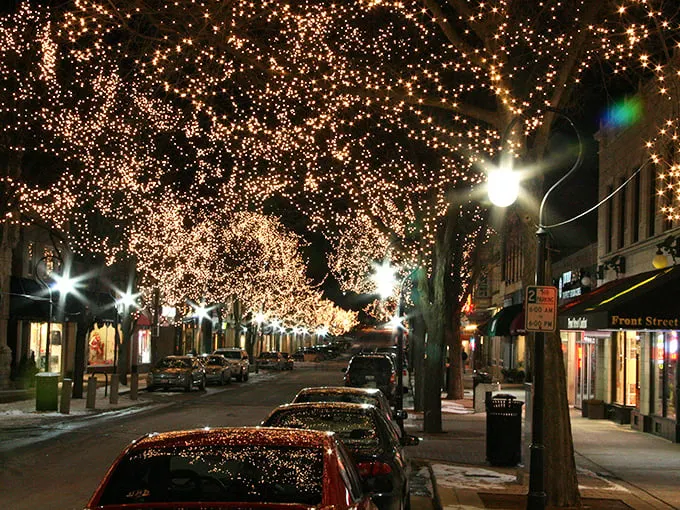 Twinkle, twinkle, little town! Naperville's holiday lights could guide Santa's sleigh from space.