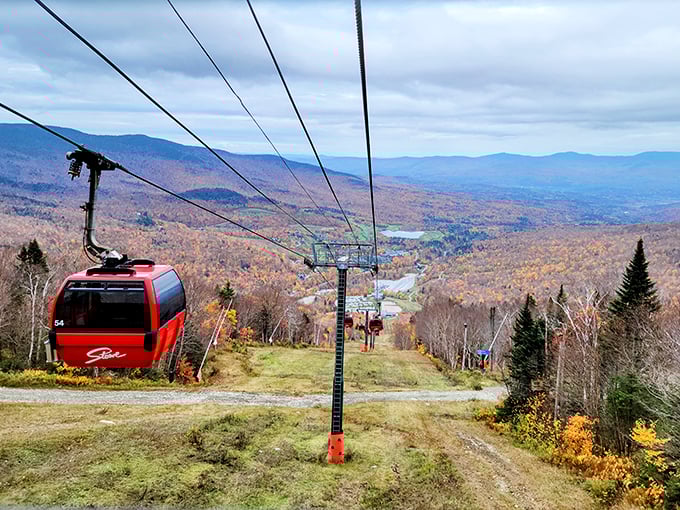 Riding Stowe's gondola feels like you're in a James Bond movie, minus the villains. Just you and Mother Nature's blockbuster views.