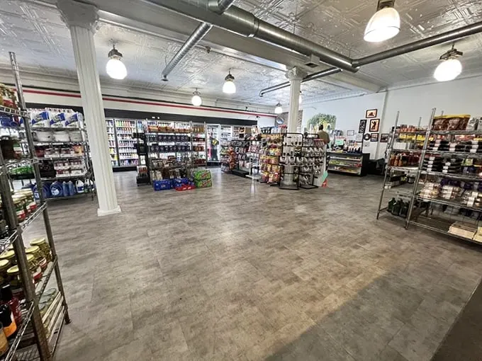 Step into sandwich paradise! This deli's interior is a treasure trove of Italian delights, where every aisle leads to delicious discoveries.