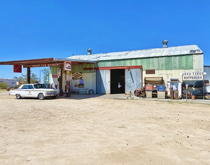 Step right up to the quirkiest show on Earth! This unassuming entrance hides a world of miniature marvels waiting to be discovered.