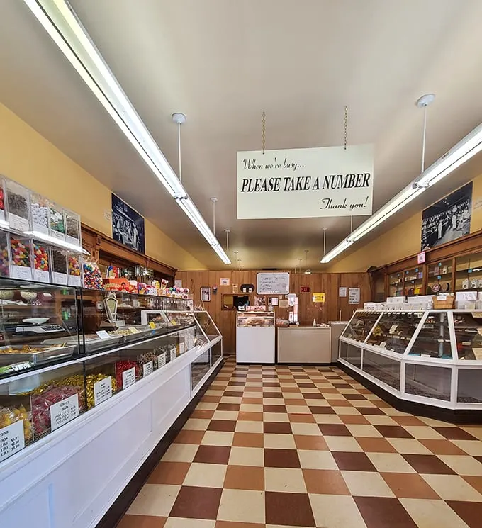 Step into a world where calories don't count. This checkered floor leads to temptation, and resistance is futile. Diabetes, meet your match!