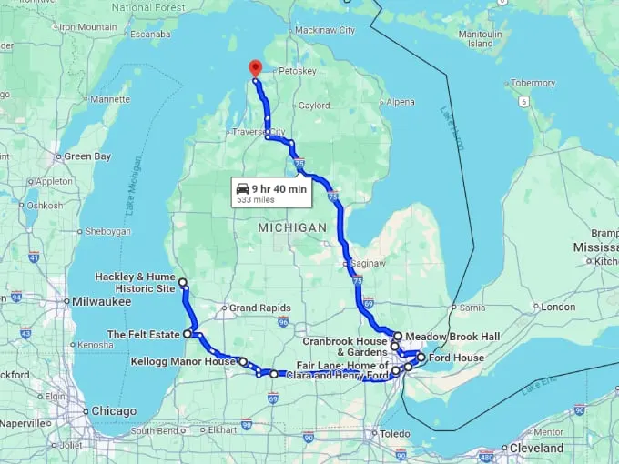 21 michigan enchanting historic homes map