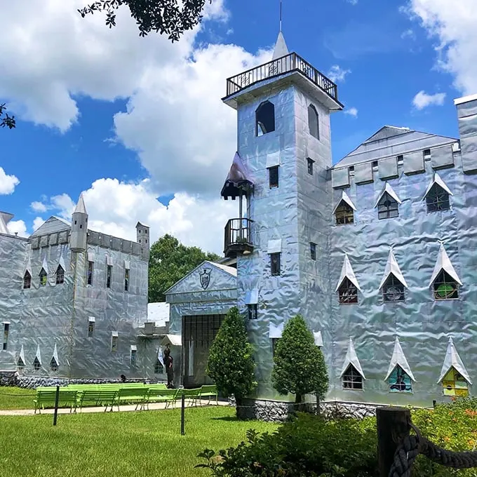 Roadside royalty awaits! This aluminum-clad castle is the crown jewel of quirky Florida attractions.
