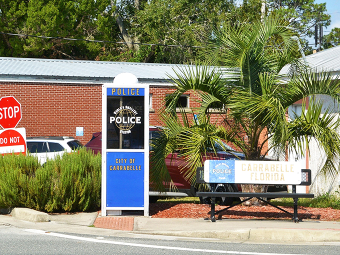 "Honey, I shrunk the precinct!" This pint-sized police station in Carrabelle gives new meaning to 'law and order in small-town America.'