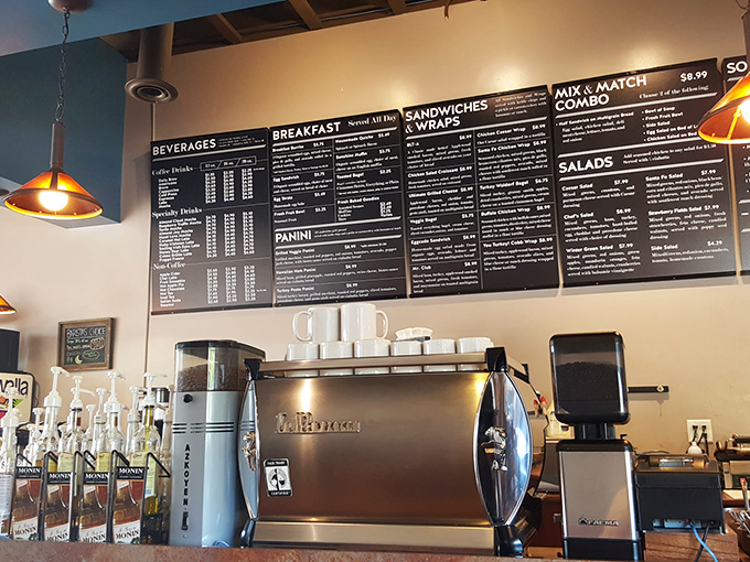 Decisions, decisions! This menu board is a treasure map of culinary delights. Pro tip: Close your eyes and point – you can't go wrong!