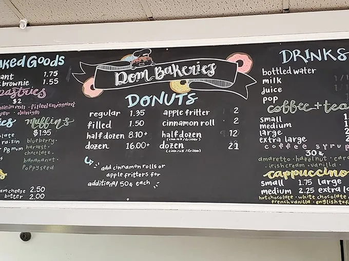 Choices, choices! This chalkboard menu is a roadmap to flavor town. Buckle up, taste buds – we're going on an adventure!