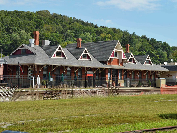 A slice of Americana served with a side of railroad history. This depot's got more stories than your grandpa after his third cup of coffee.